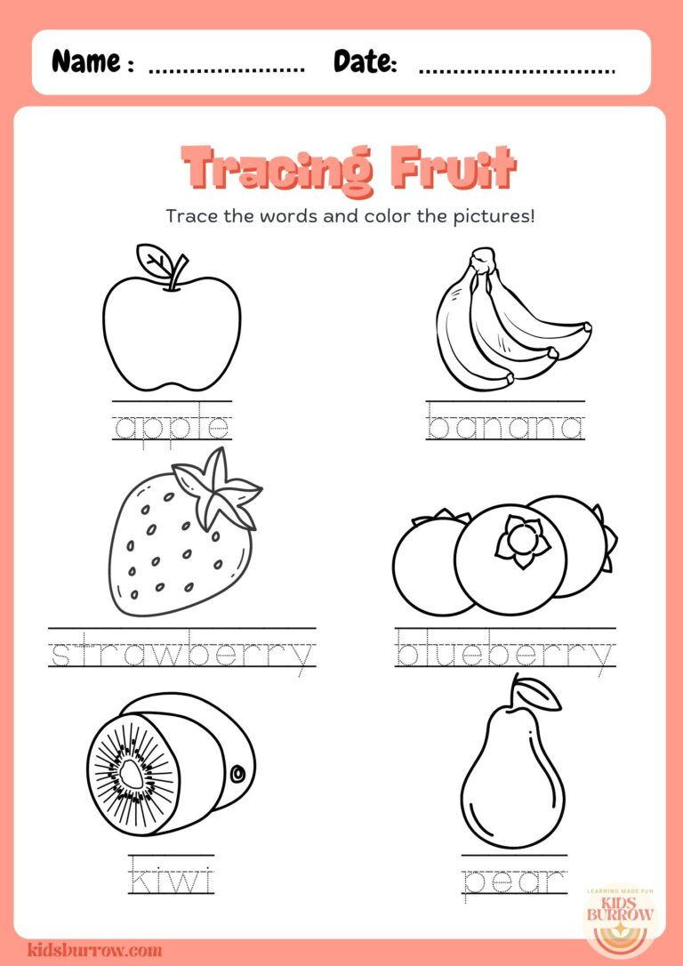 Fruits and Vegetables – kidsburrow.com