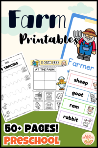 Preschool Farm Worksheets and Flashcards Set – kidsburrow.com